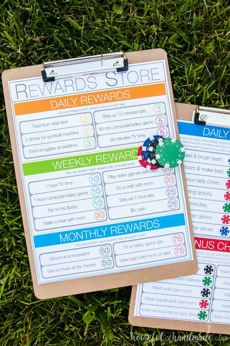 Printable Kids Chore System that Works • Crafting my Home