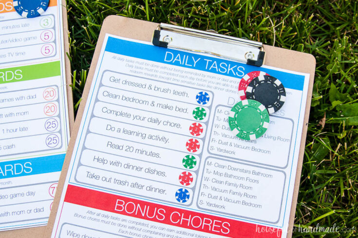 Printable Kids Chore System that Works • Crafting my Home