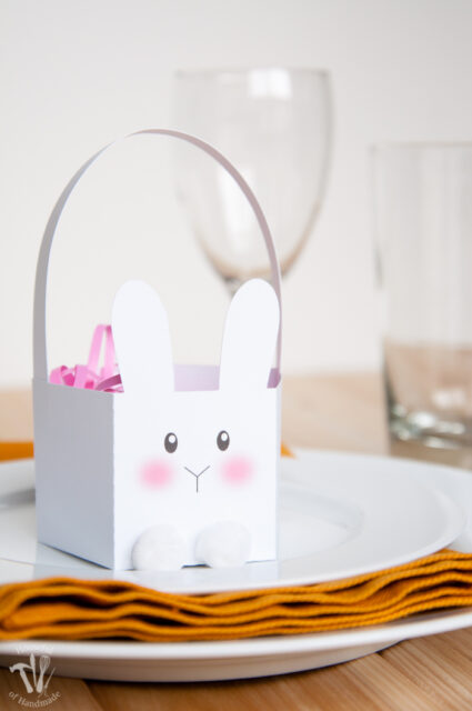 Simple Printable Bunny Easter Basket • Crafting my Home