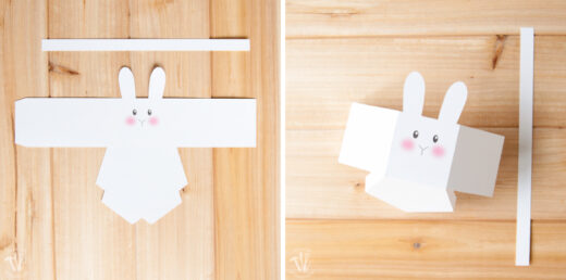 Simple Printable Bunny Easter Basket • Crafting my Home