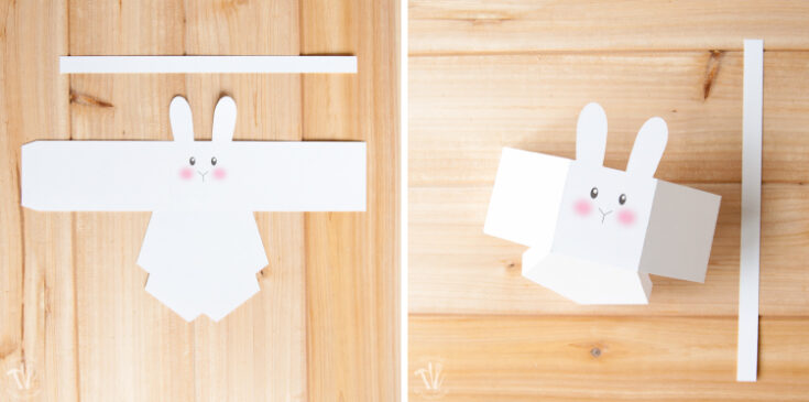 Simple Printable Bunny Easter Basket • Crafting my Home