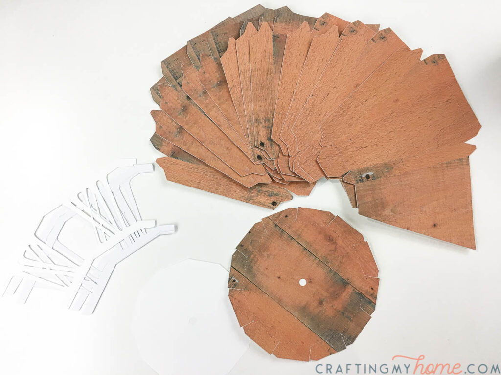 Rustic Pallet Wood Clock made from Paper • Crafting my Home