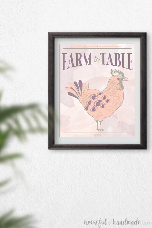 Farm to Table Spring Printable • Crafting my Home