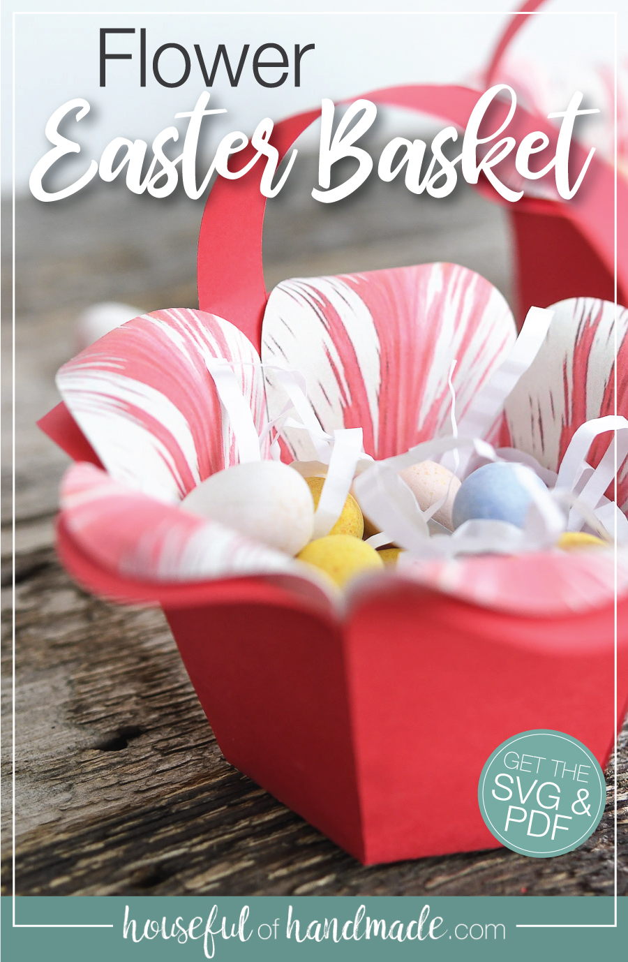 DIY Flower Easter Basket {7 Days of Paper Spring Decor} • Crafting my Home