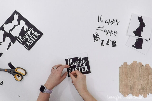 Simple Easter Signs {7 Days of Paper Spring Decor} • Crafting my Home