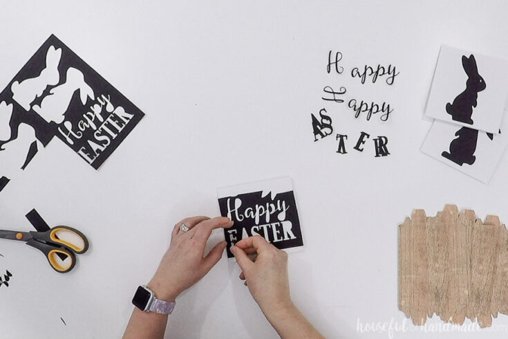 Simple Easter Signs {7 Days of Paper Spring Decor} • Crafting my Home