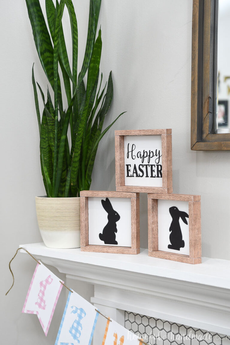 Simple Easter Signs {7 Days of Paper Spring Decor} • Crafting my Home