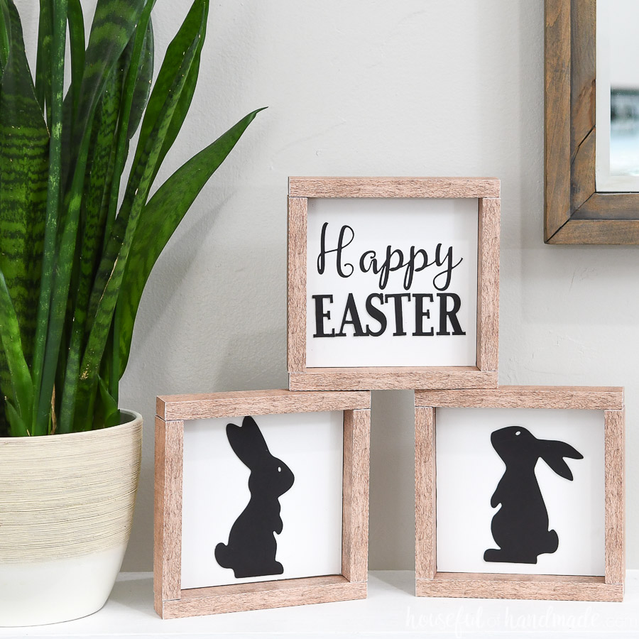 Simple Easter Signs {7 Days of Paper Spring Decor} • Crafting my Home
