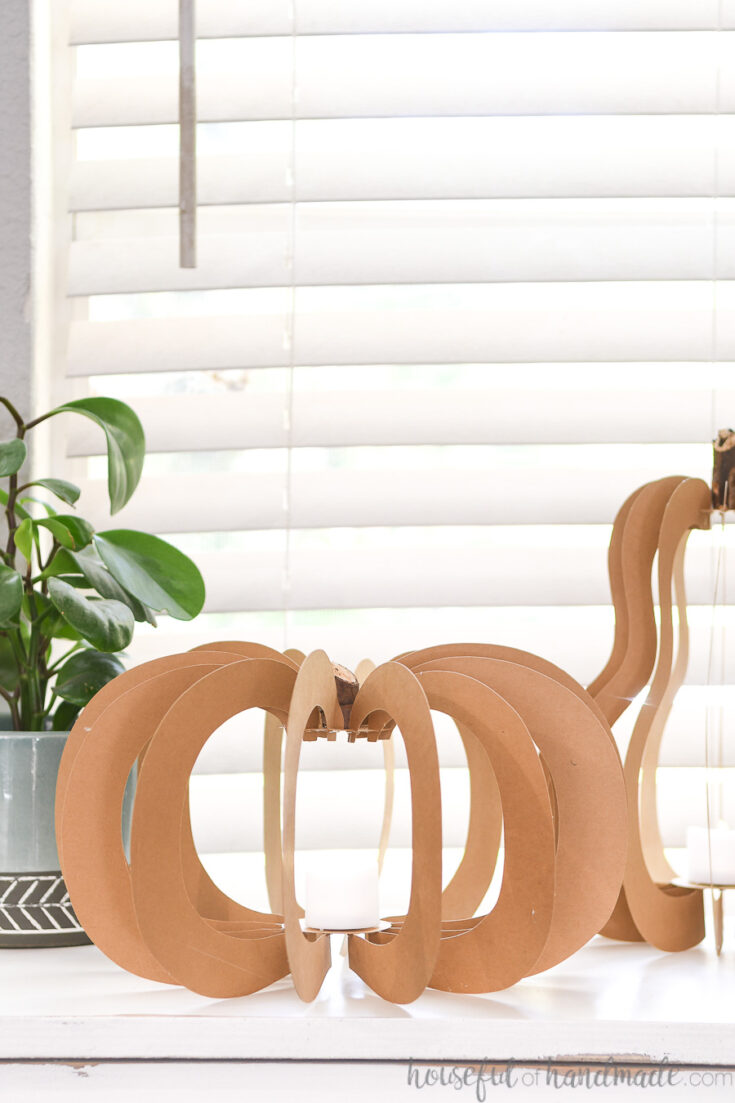 3D Paper Pumpkin Lanterns {5 Days of Pumpkin Crafts} • Crafting my Home