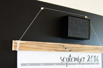 DIY Giant Rustic Wall Calendar with Printable • Crafting my Home