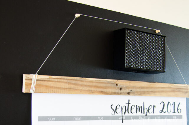 DIY Giant Rustic Wall Calendar with Printable • Crafting my Home