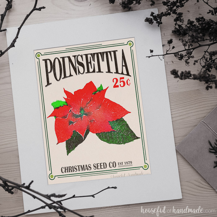 Christmas Seed Packet Art Printables • Crafting my Home
