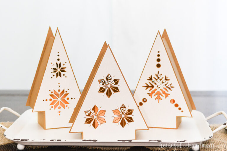 7 Days of Paper Christmas Decor: Nordic Christmas Tree Lanterns