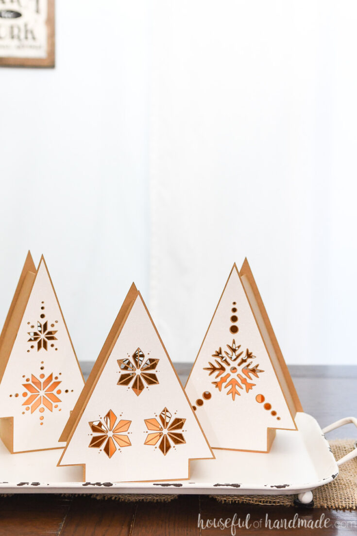 7 Days of Paper Christmas Decor: Nordic Christmas Tree Lanterns