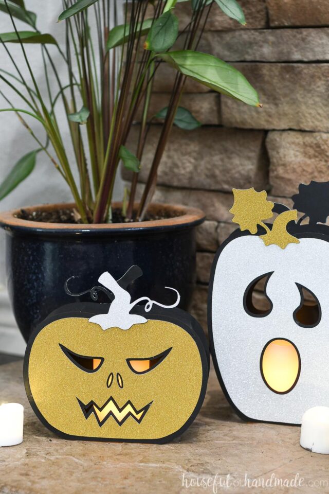 Paper Jack-O-Lanterns {5 Days of Pumpkin Crafts} • Crafting my Home