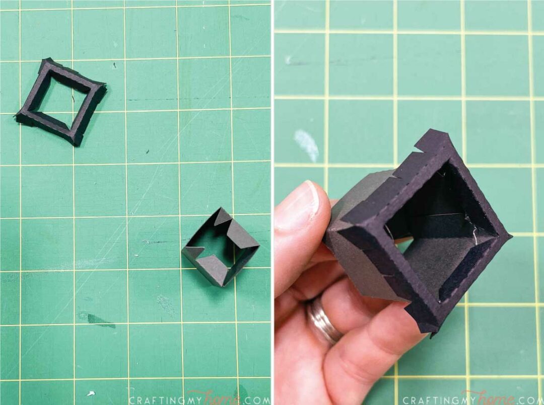 Haunted House Halloween Lantern from Paper • Crafting my Home