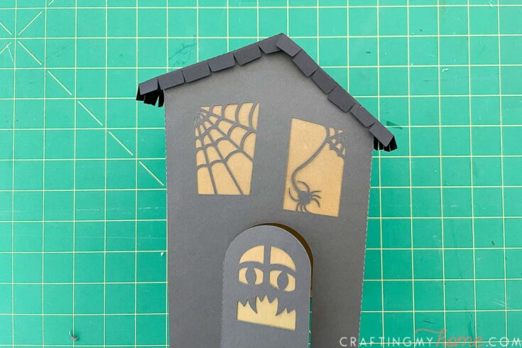 Haunted House Halloween Lantern from Paper • Crafting my Home