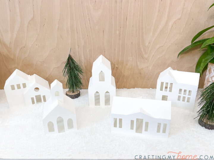 Beautiful Paper Christmas Village DIY • Crafting my Home