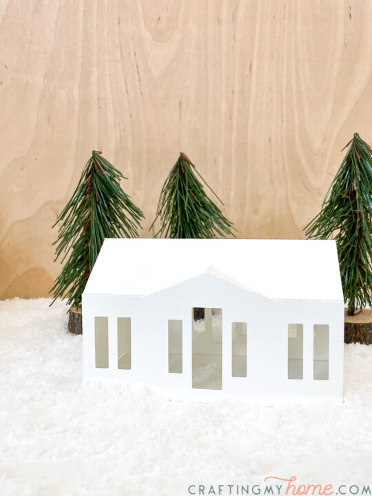 Beautiful Paper Christmas Village DIY • Crafting my Home