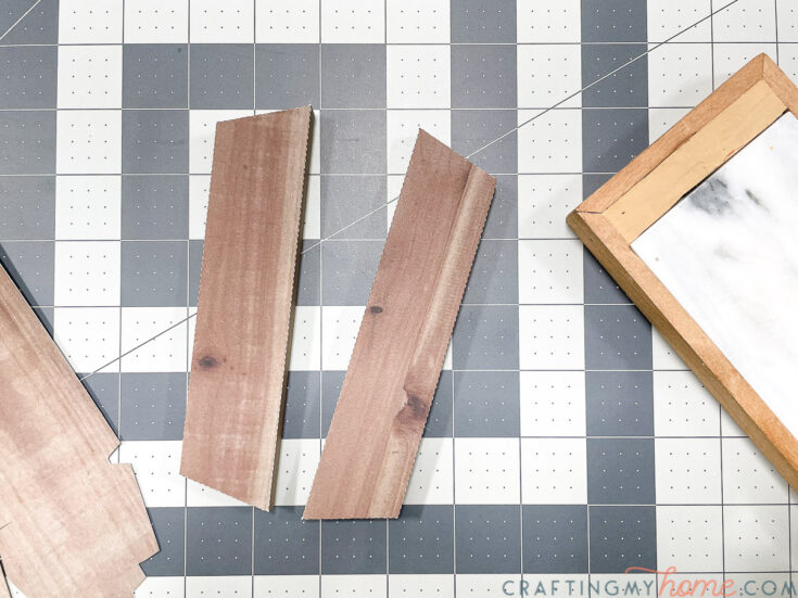 Decorative Wooden Sled Paper Craft • Crafting my Home