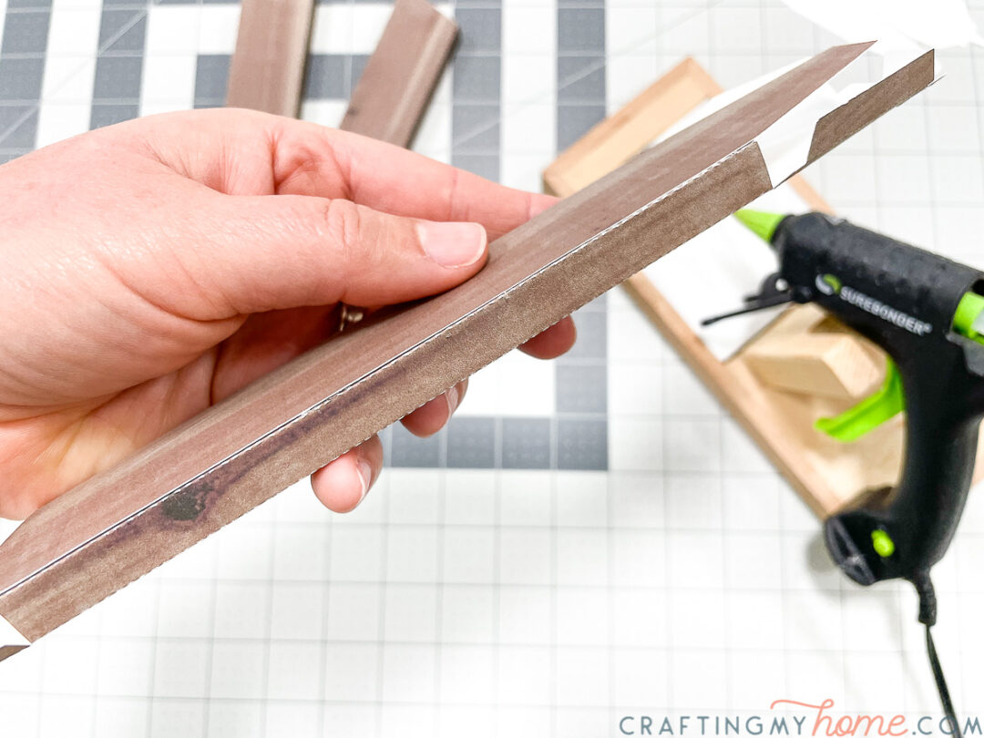 Decorative Wooden Sled Paper Craft • Crafting my Home
