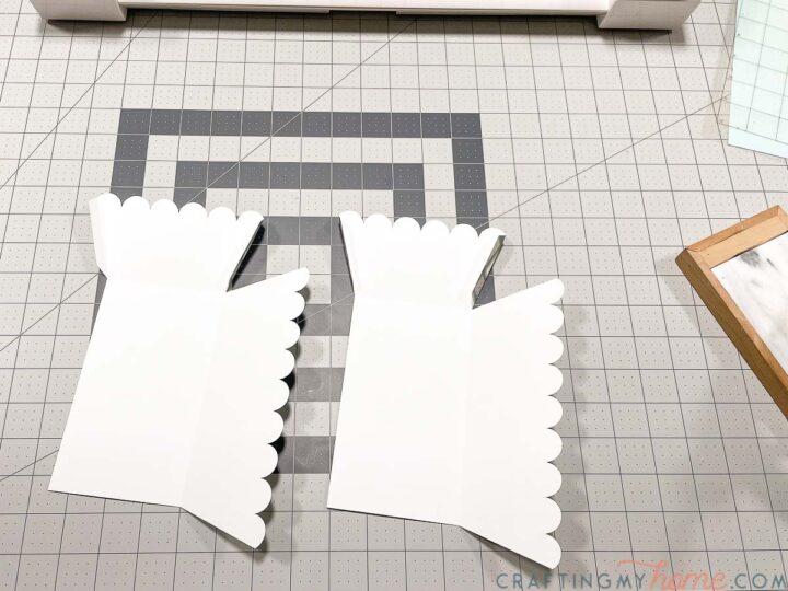 Plaid Paper Food Trays • Crafting my Home