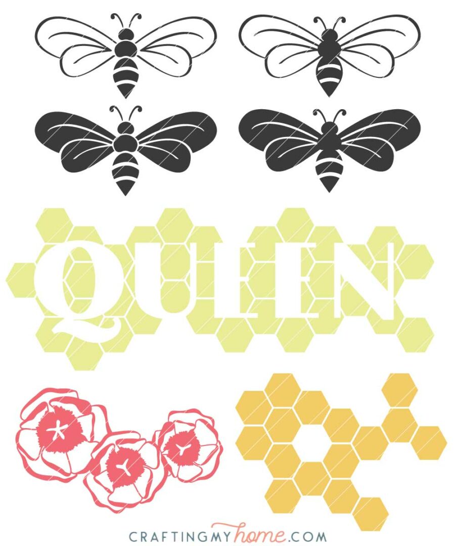 7 Bee SVG Files for Vinyl and Crafts • Crafting my Home