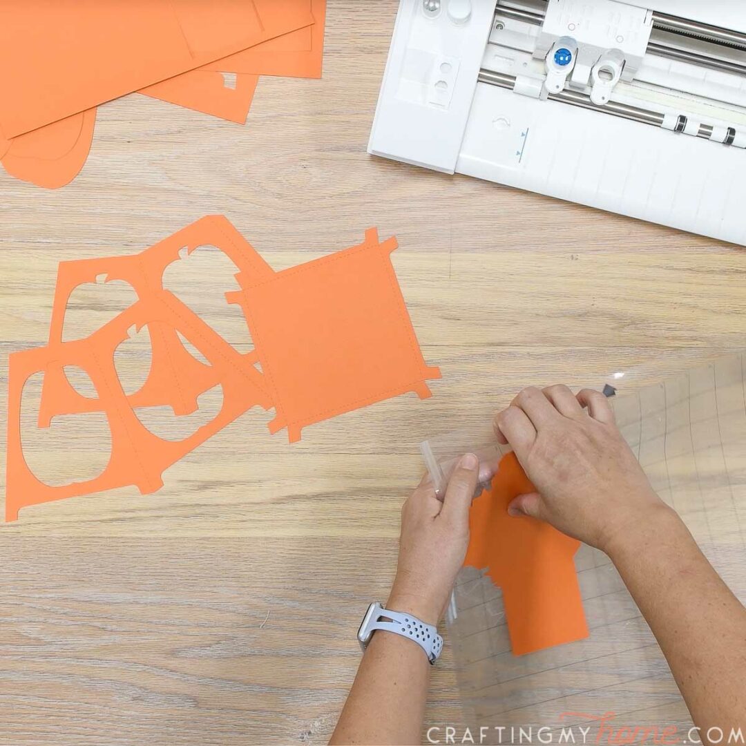 Tapered Paper Pumpkin Lanterns for Fall • Crafting my Home