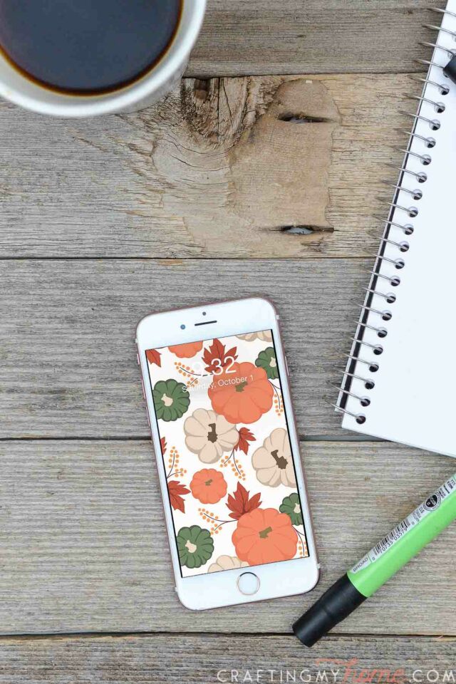 Free Digital Wallpaper for October • Crafting my Home