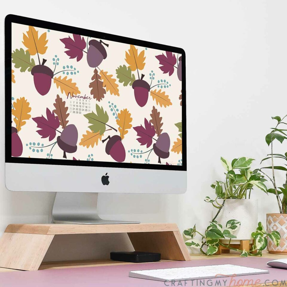 Fall Digital Wallpaper for November • Crafting my Home