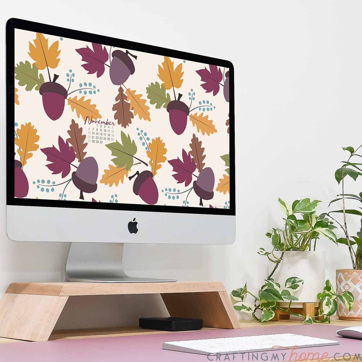 Fall Digital Wallpaper for November • Crafting my Home